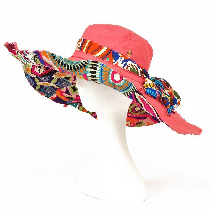 2022 Flower Big hat Foldable Brimmed Sun Hat Summe... – Grandado