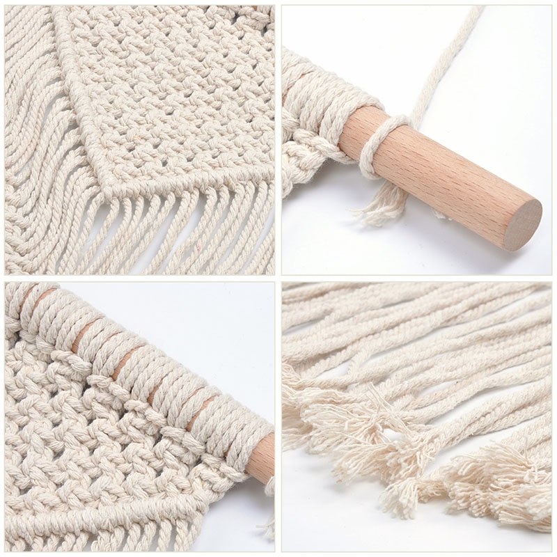 Bohemian large Chic Macrame Woven Cotton Tapestry ... – Grandado
