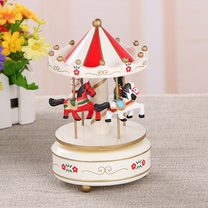 Music Box Carousel Romantic Birthday Carrousel Mus... – Vicedeal