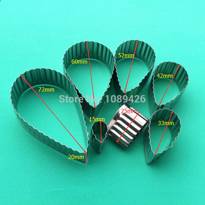7 pcs/set Rose Flower Leaves Cutters Set Stainless... – Vicedeal