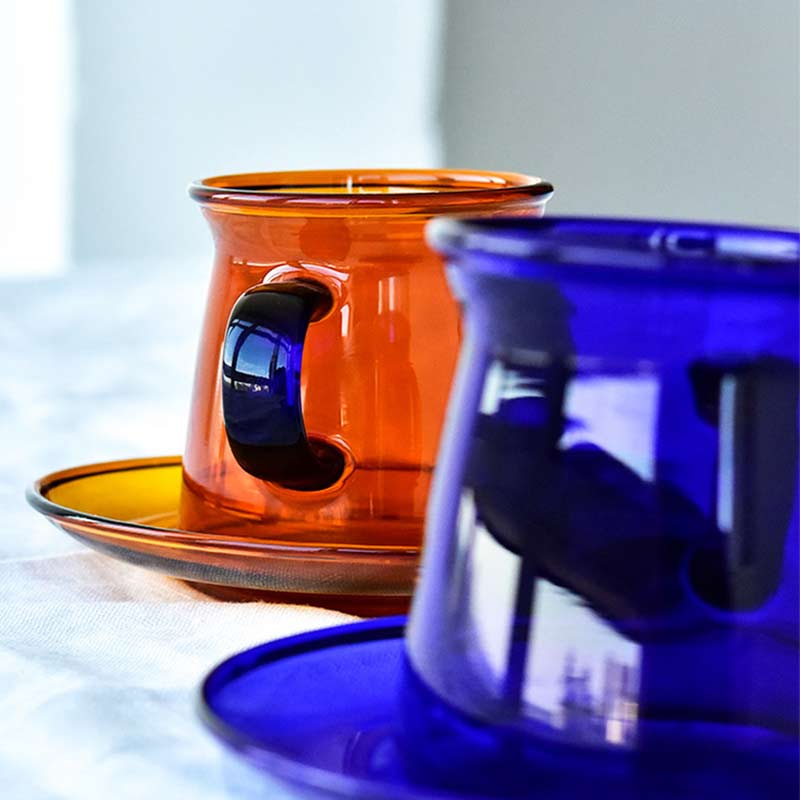 250ml Colorful Glass Cup Heat-resistant Coffee Cup... – Grandado