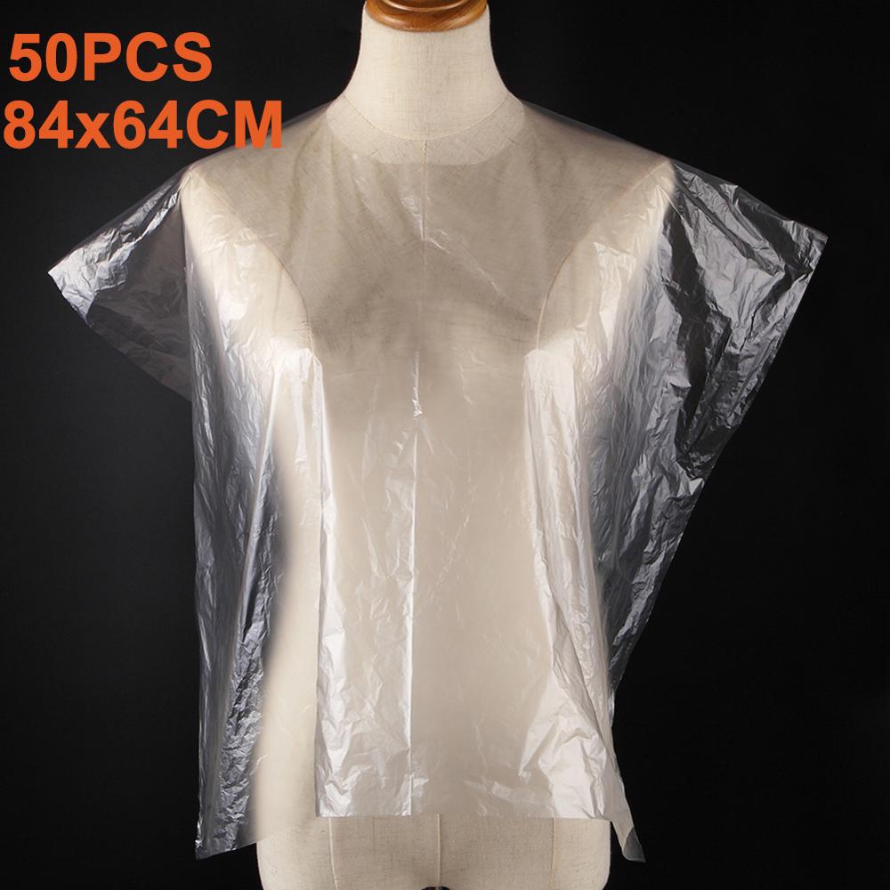 50/100Pcs Disposable Hairdressing Capes PE Waterpr... – Vicedeal