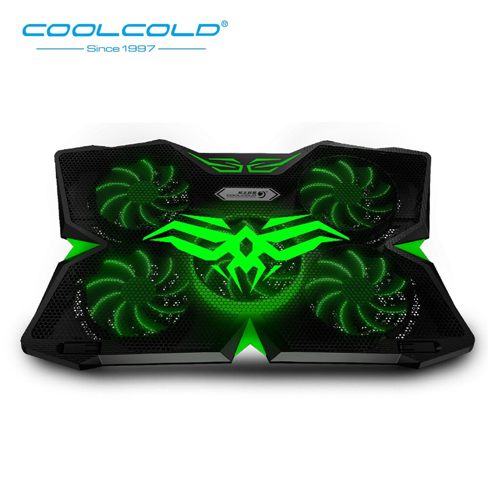 COOLCOLD 5 LED fans Laptop Cooler Cooling Pad USB ... – Grandado