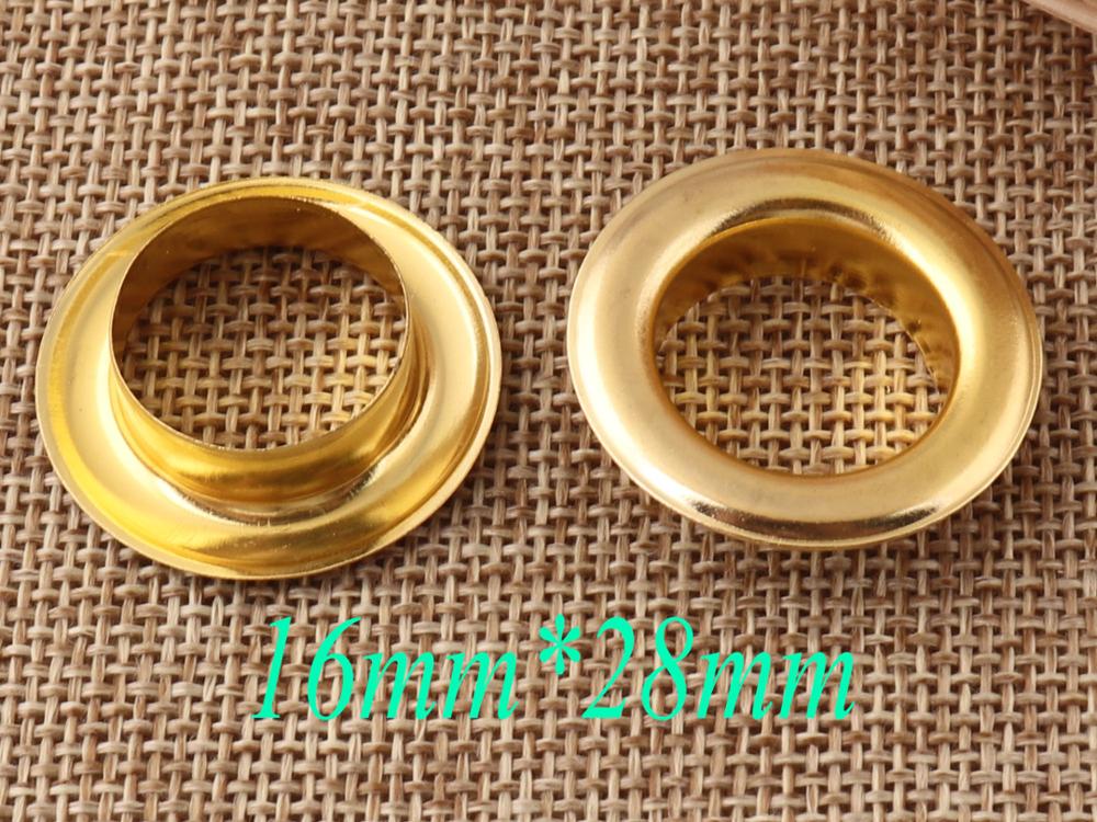 50 PCS Metal Large Gold Eyelets Grommets With Wash... – Grandado