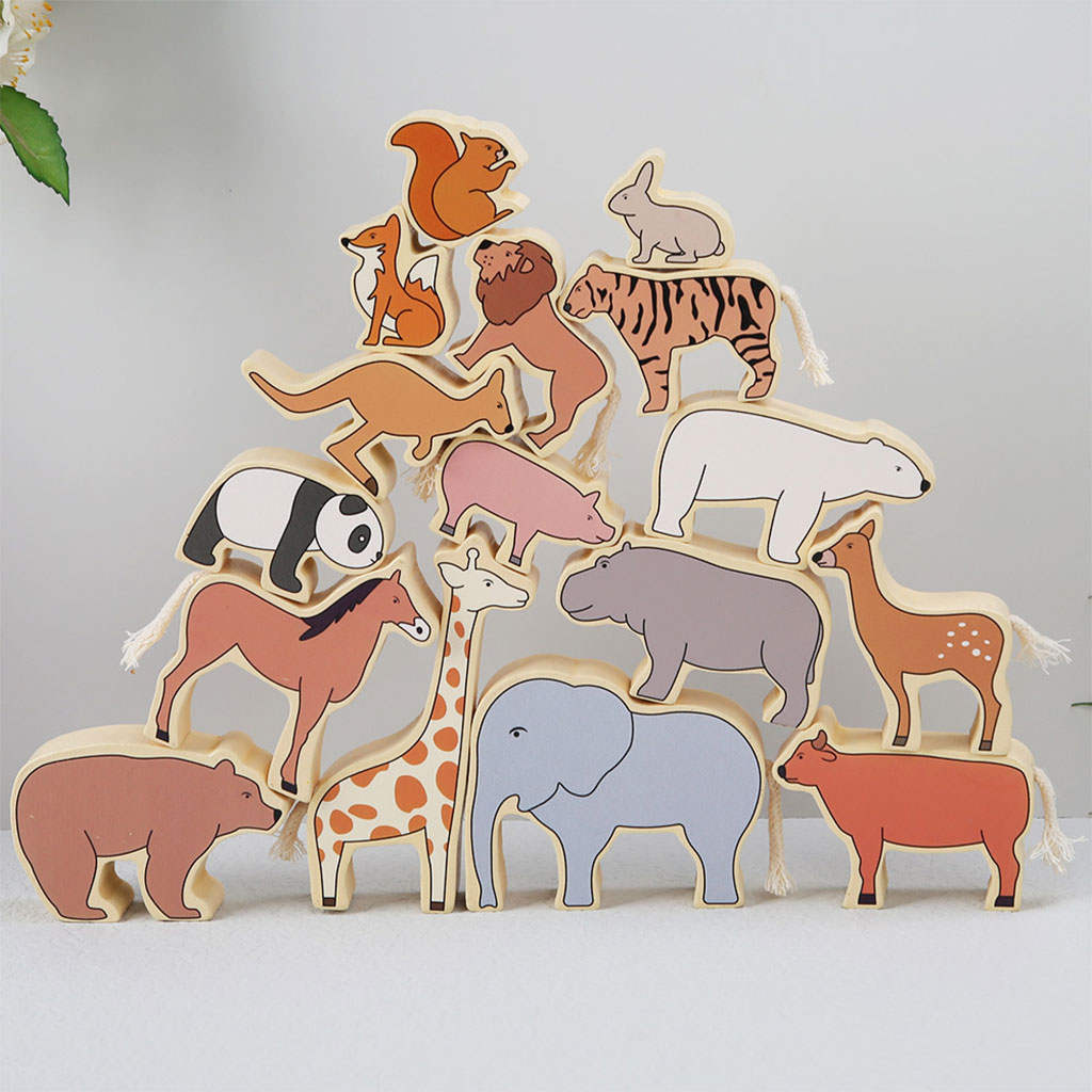 Funny Wood Animal Balance Game Motor Skills Learni... – Grandado