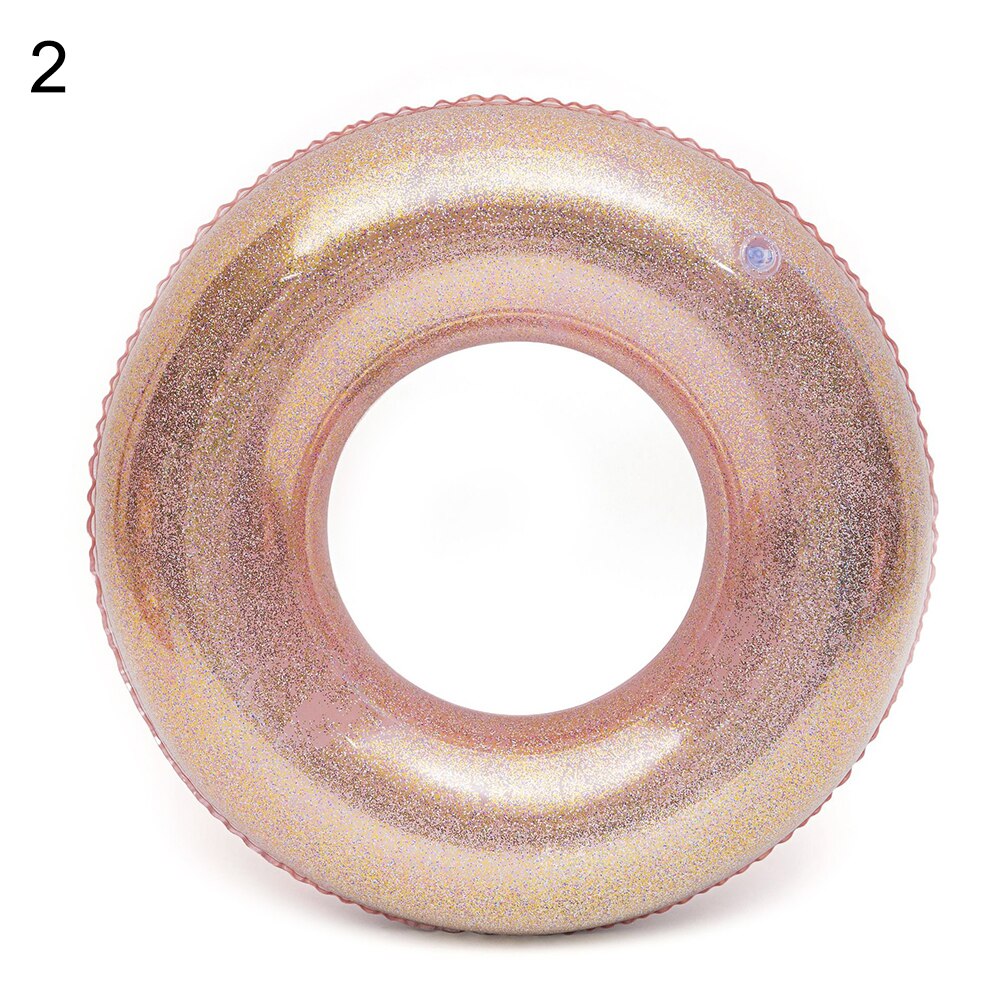 Inflatable Sequins Round Swimming Ring Glitters Bu... – Grandado