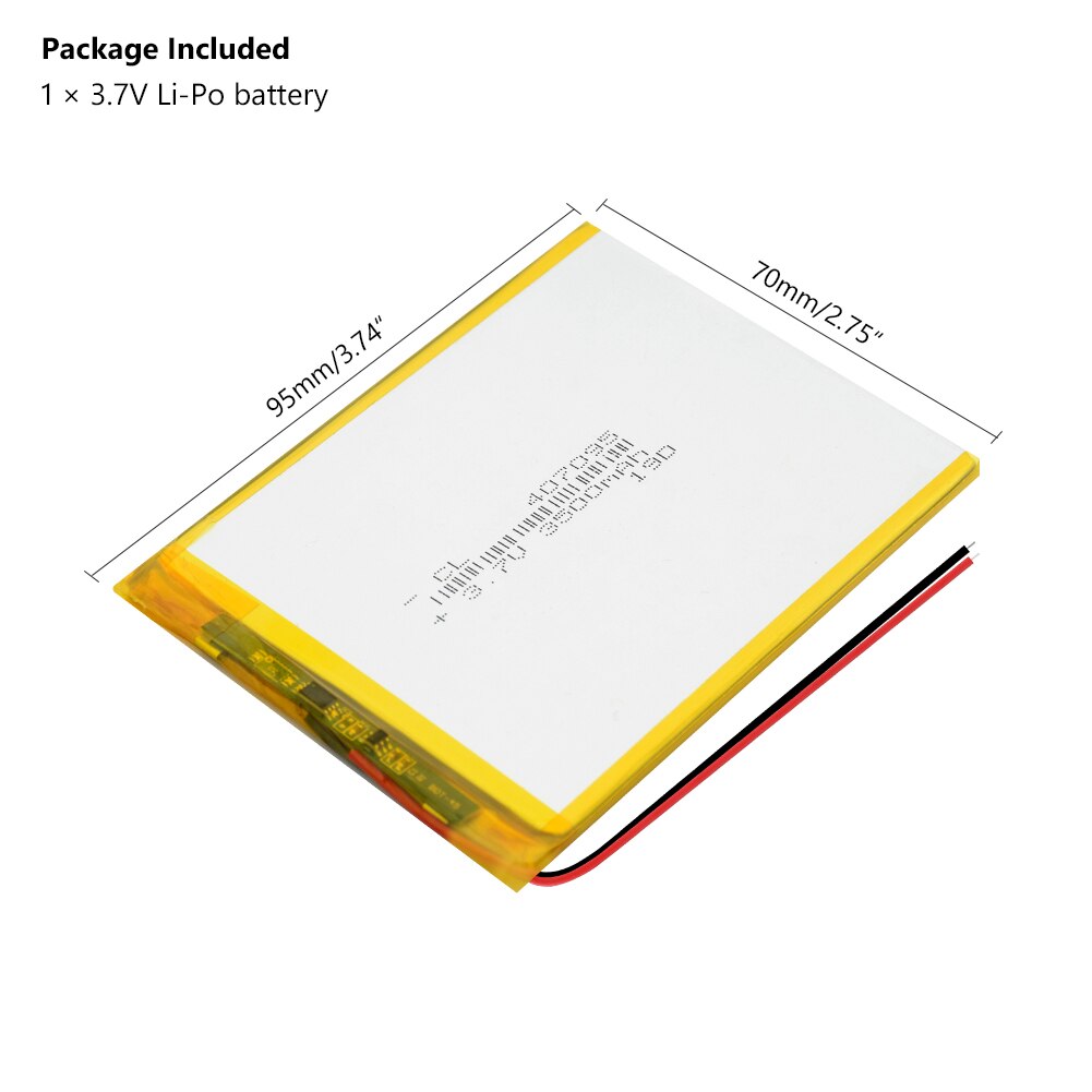 Akku 3,7 v 407095 3500mAh polymer lithium-batterie... – Vicedeal