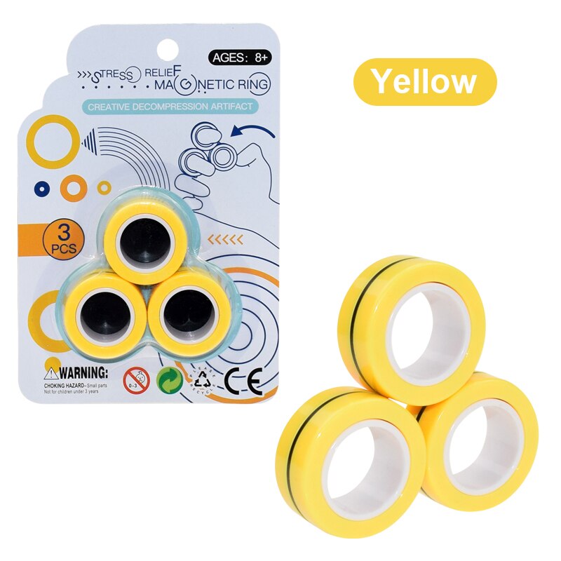 Anti-Stress Finger Magnetic Rings For Autism ADHD ... – Vicedeal