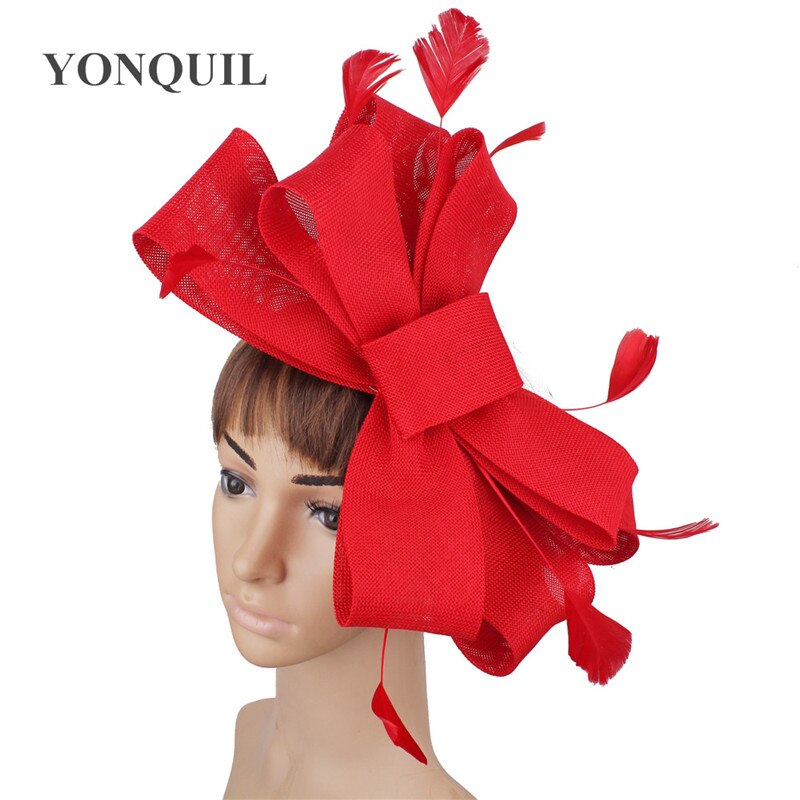 Sløjfe hår bryllup tilbehør fascinator hat brude m... – Grandado