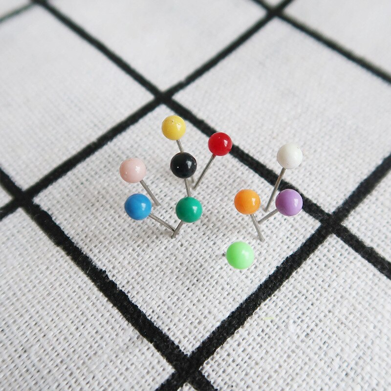 100PCS Multi-color Push Pins Round Head Map Tacks ... – Vicedeal