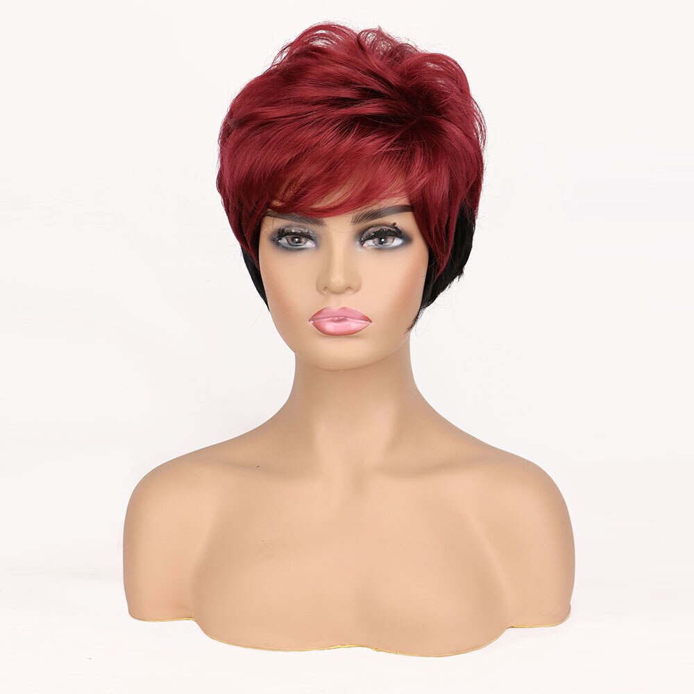 WHIMSICAL W Synthetic Women Short Wigs Black Natur... – Grandado