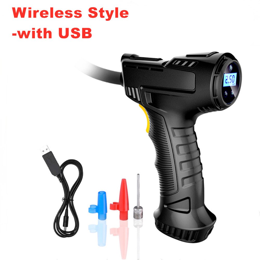 Auto Luchtpomp 12V 120W Draagbare Oplaadbare Draad... – Vicedeal