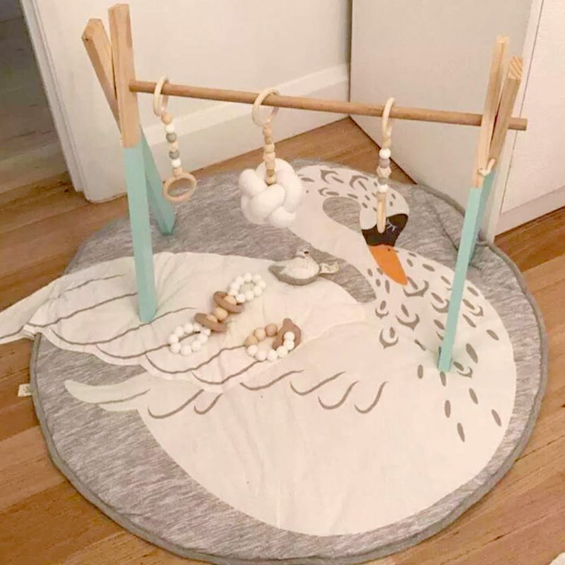 Baby Toddlers Play Floor Mat Cartoon Swan Kids Cra... – Grandado