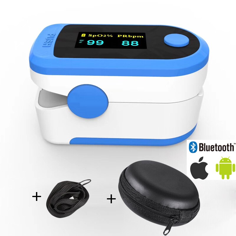 Bluetooth Finger Pulse Oximeter Sleep Monitoring D Vicedeal
