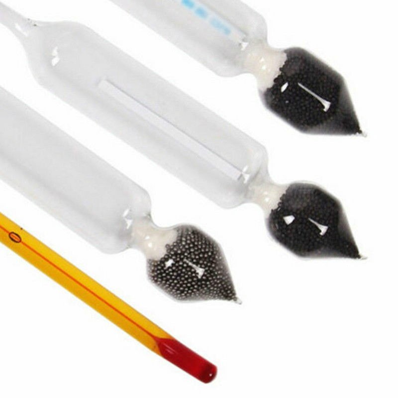 3 Pcs 0-100% Hydrometer Alcoholmeter Tester Set Al... – Vicedeal