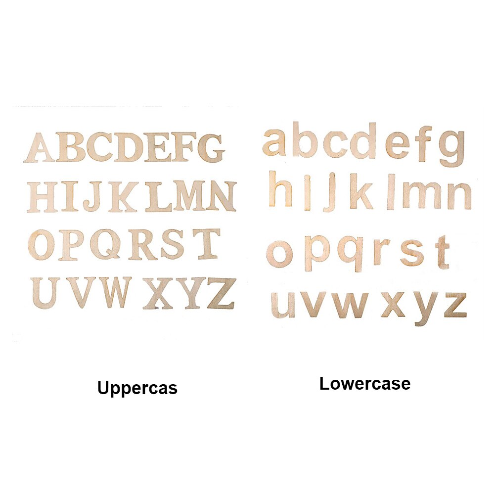 52pcs/set Wooden Letters DIY Patchwork Educational... – Vicedeal