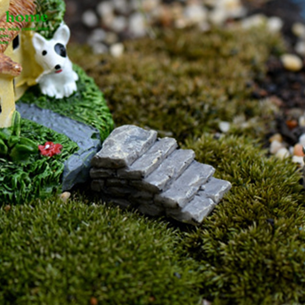 Mini Cute Resin Crafts Fairy Garden Stone Steps La... – Vicedeal