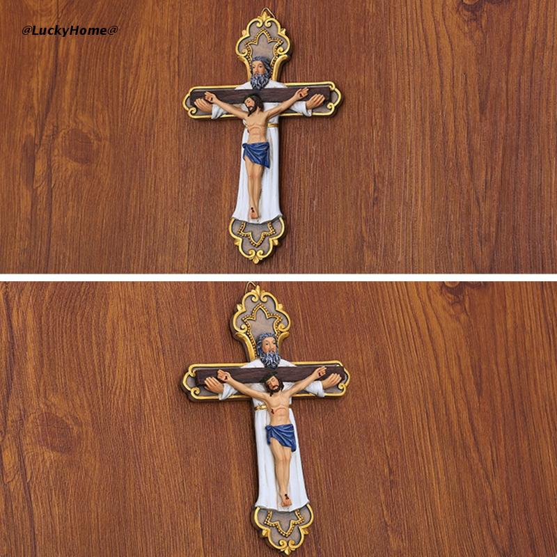 11UA Holy Religious Statue Crucifix Resin Jesus Cr... – Grandado