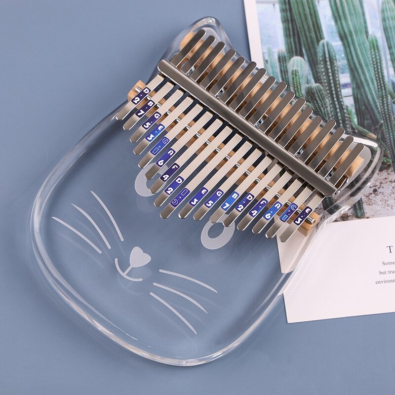 Kalimba 17 tangenter, kristall tumpiano med studie... – Vicedeal