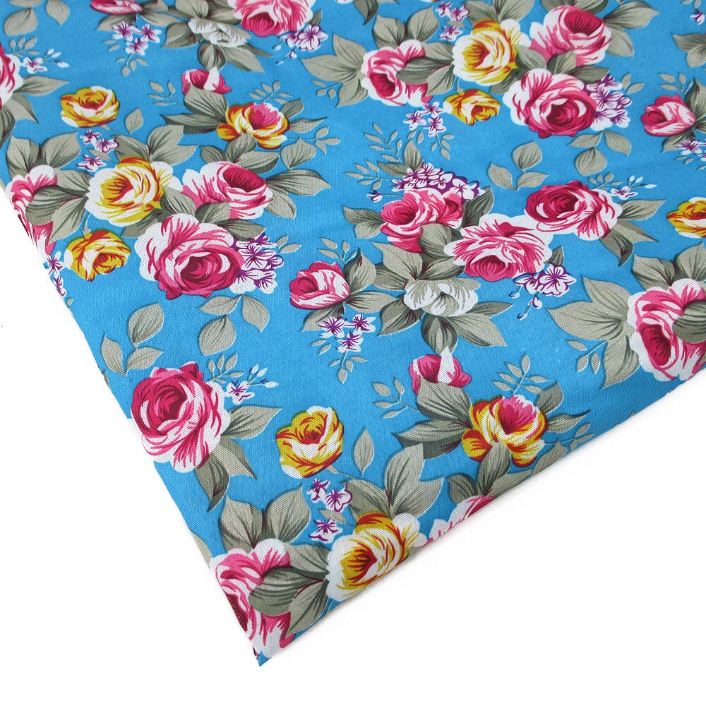 50*140cm Printed Flower 100% Polyester Cotton Fabr... – Grandado