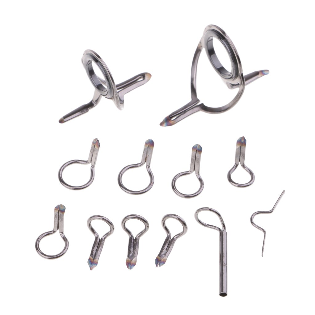 12pc Fly Rod Guide Set Fishing Rod Guide Tip Repai... – Grandado