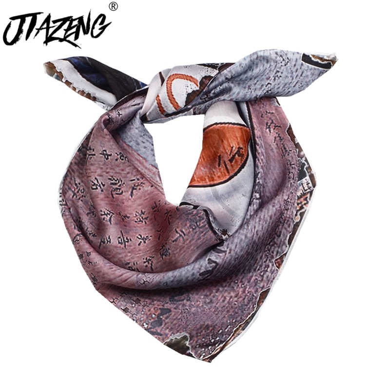 Original Chinese Opera Square Silk Scarf Head Wrap... – Grandado