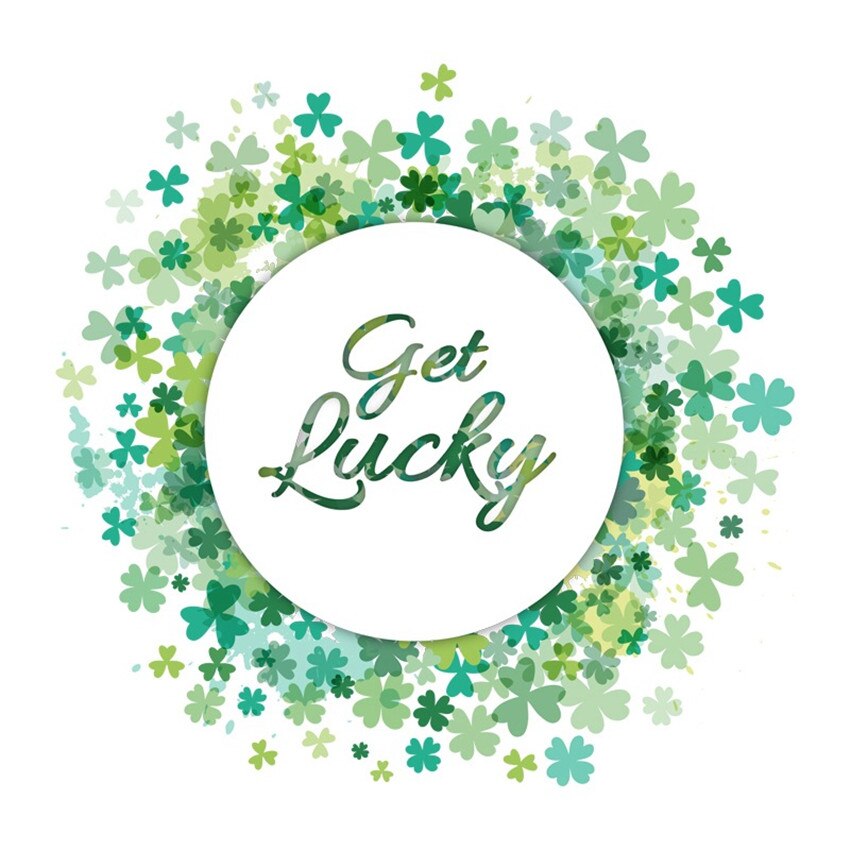 Four-leaf Clover Garland Wall Sticker Irish St. Pa... – Grandado
