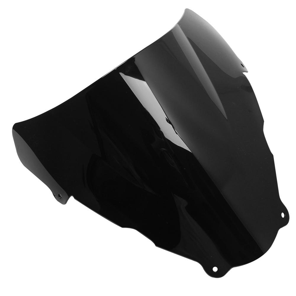 Motorcycle Black ABS Double Bubble Windshield Fair... – Grandado