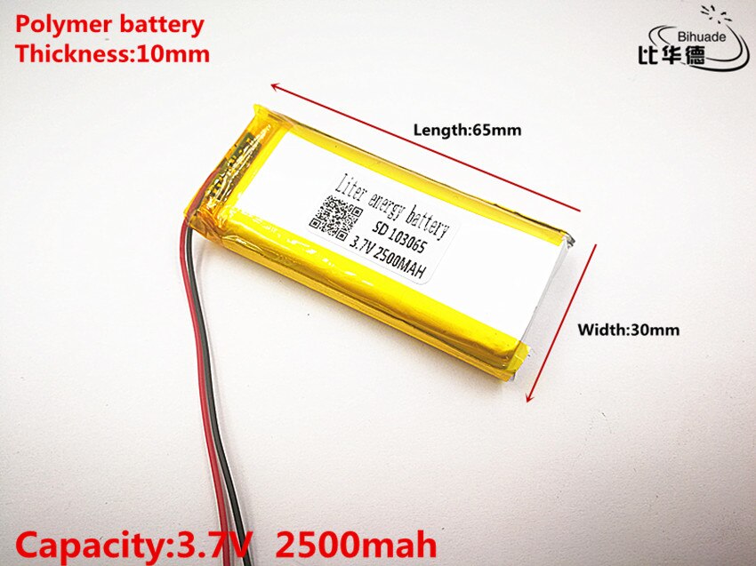 Liter energi batteri god qulity 3.7v,2500 mah ,103... – Vicedeal