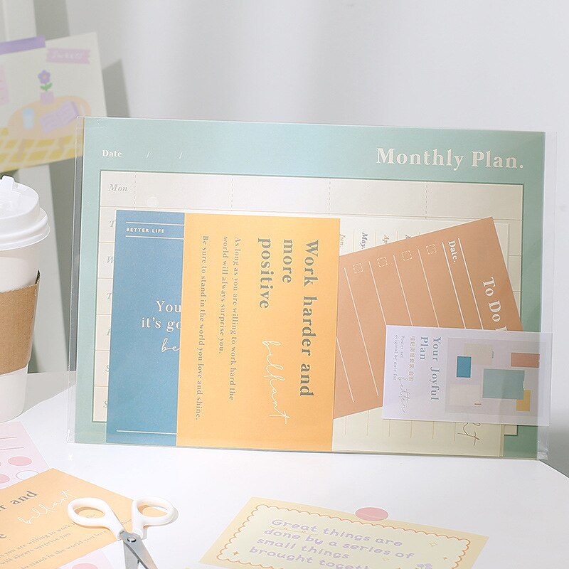 Cool Colorful My Joyful Plan DIY Monthly Plan+To D... – Grandado