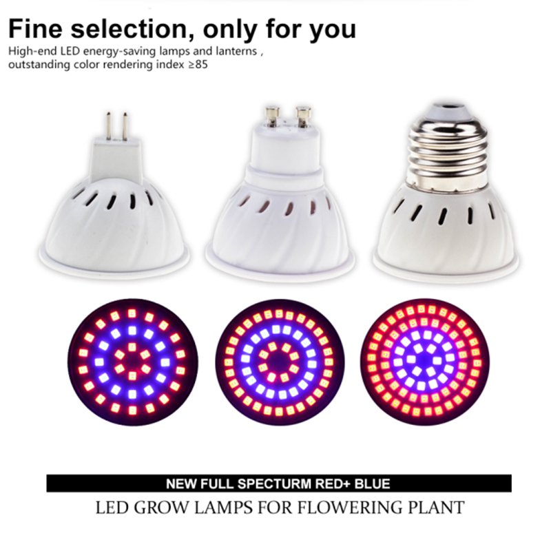 Karwen Led Grow Light 36 54 72Leds E27/GU10/MR16 2... – Grandado