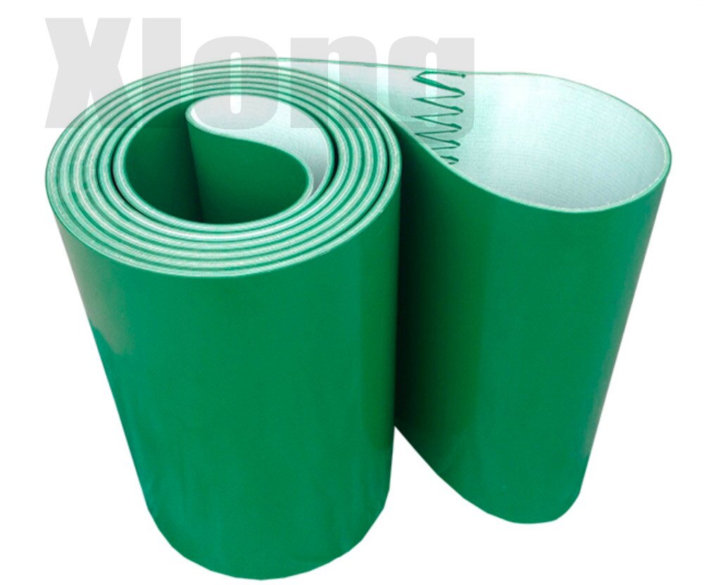 2 uds 850x200x1mm cinta plana verde de PVC línea d... – Grandado