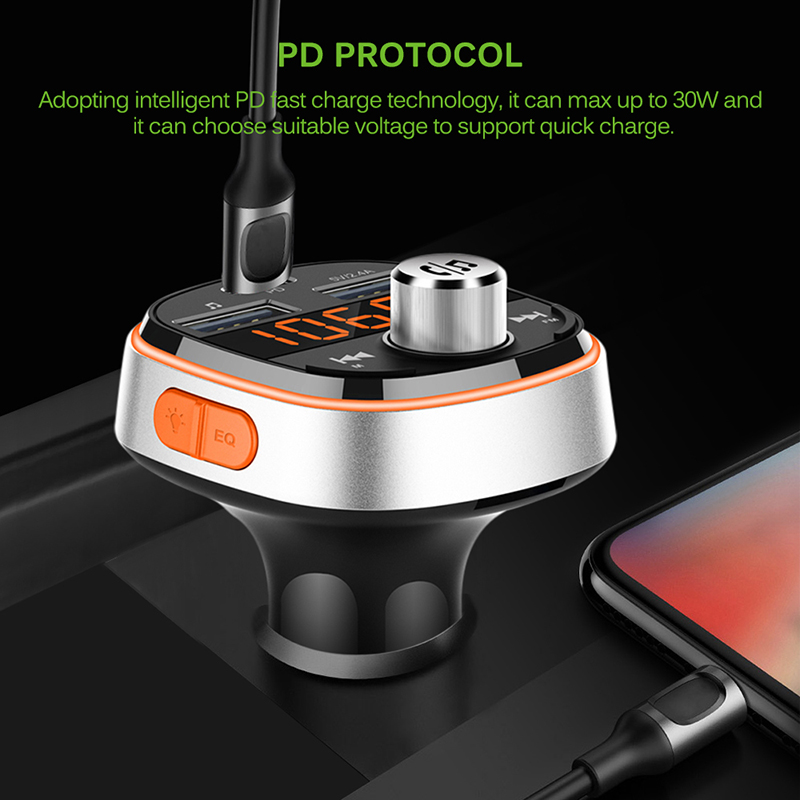 Onever Bluetooth 5.0 Fm Transmitter Car MP3 Player... – Vicedeal