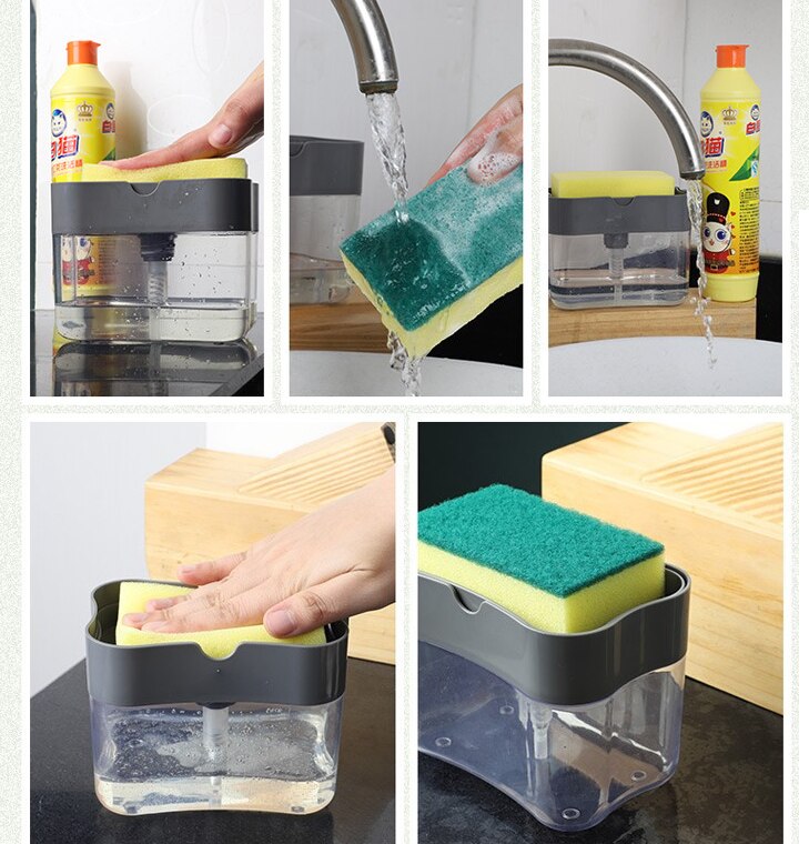 Soap Dispenser press soap box distributeur 2-in-1l... – Vicedeal