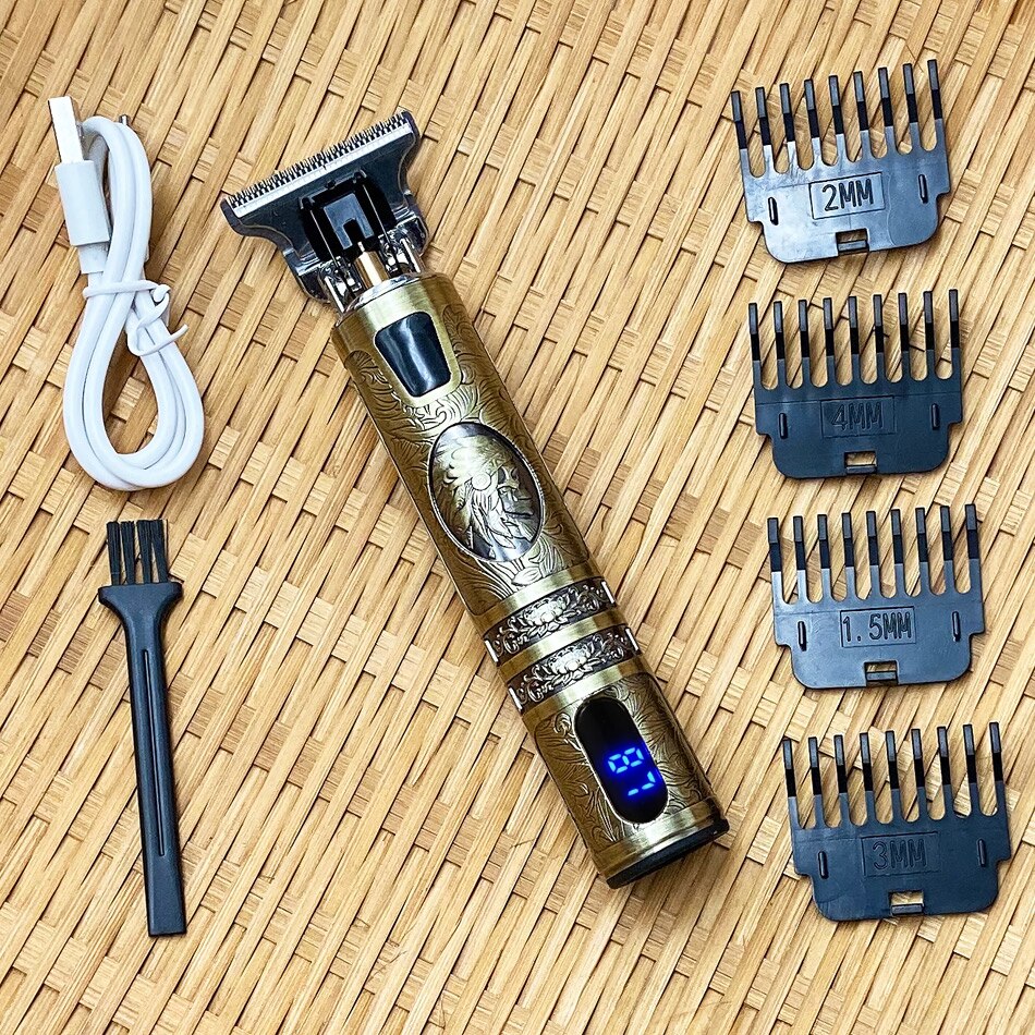 T9 LCD Hair Clipper Electric Trimmer Cordless Shav... – Grandado
