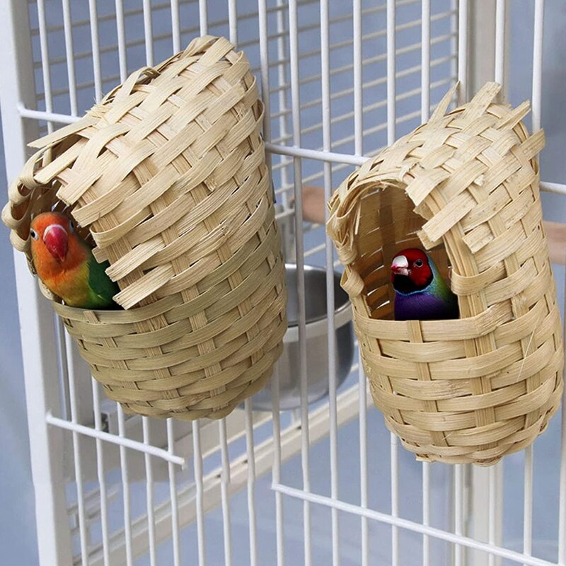 Mascotaland handmade bamboo bird nest bird cage re... – Vicedeal