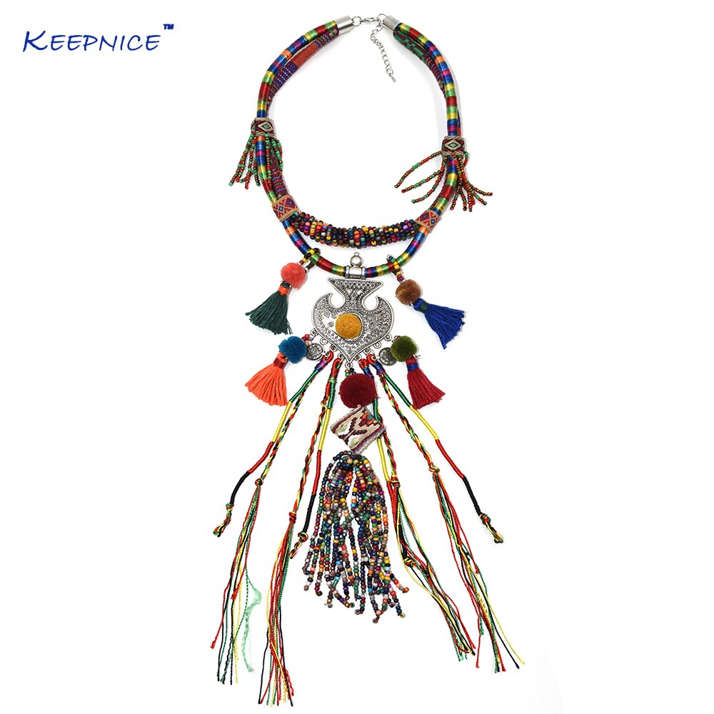 Neue Böhmische boho ethnische perlen quaste Halske... – Vicedeal