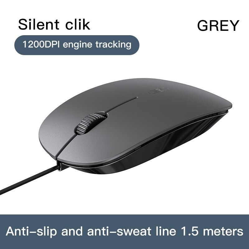 Kablet gaming mus 1200 dpi optisk 3 knapper gamer ... – Grandado