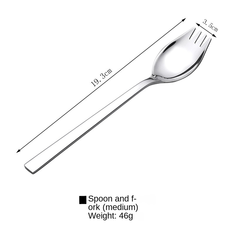 Rvs Lange Steel Diner Vork Lepel Thuis Salade Lepe... – Grandado