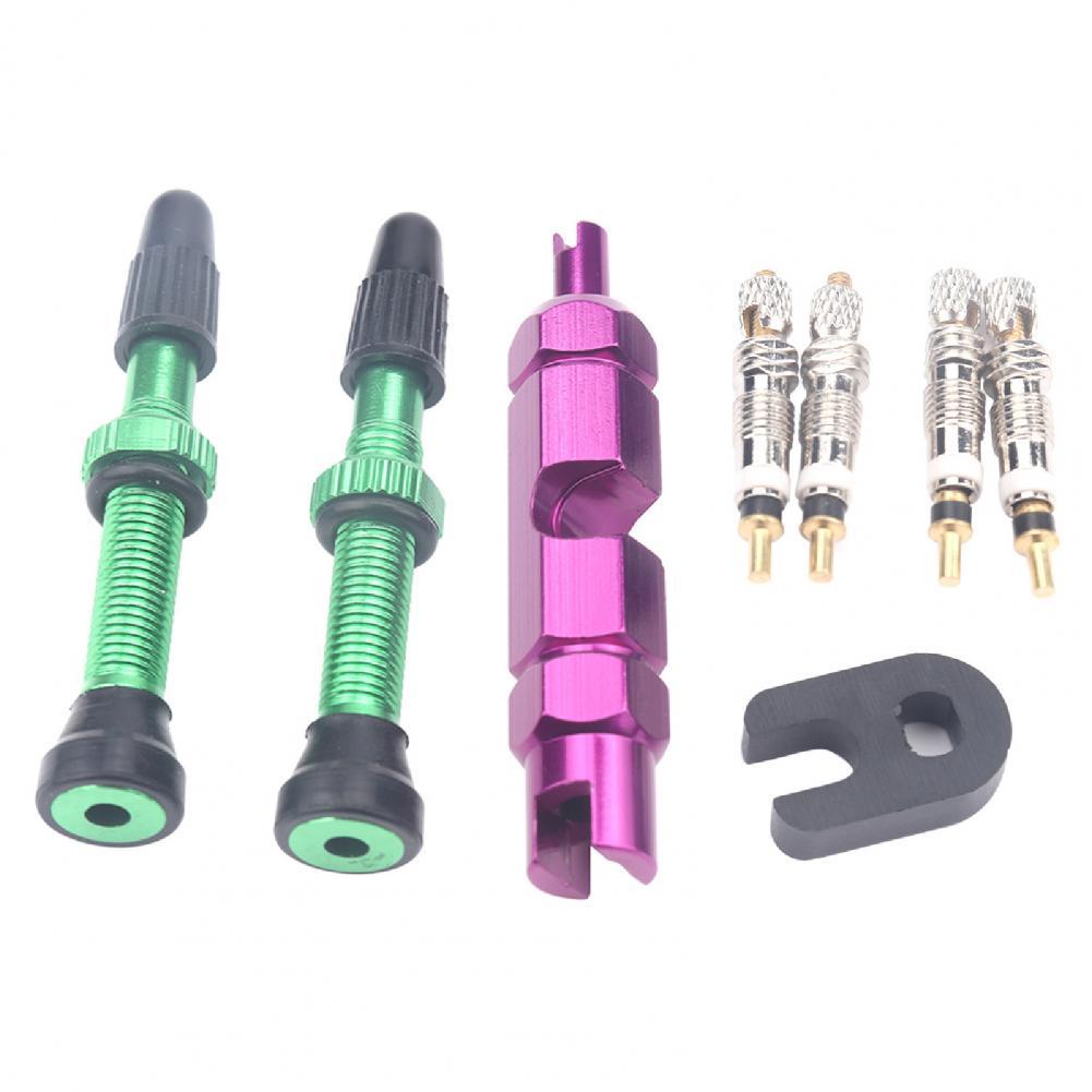 2Pcs 40mm Cycling Tubeless Valve Stem Aluminium Al... – Grandado