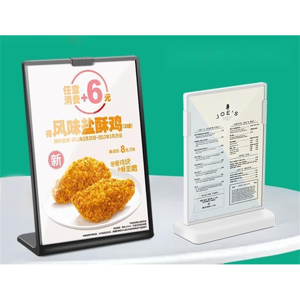 A4/a5/a6acrylic Panel Menu Display Stand L-shaped ... – Grandado