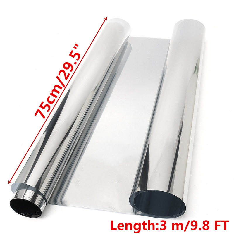 29.5" x 9.8 FT Car Auto Chrome Silver Window Tint ... – Grandado