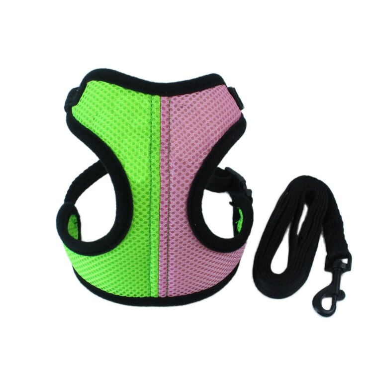 Dual Color Splice Dog Harness And Puppy Leash Set ... – Grandado