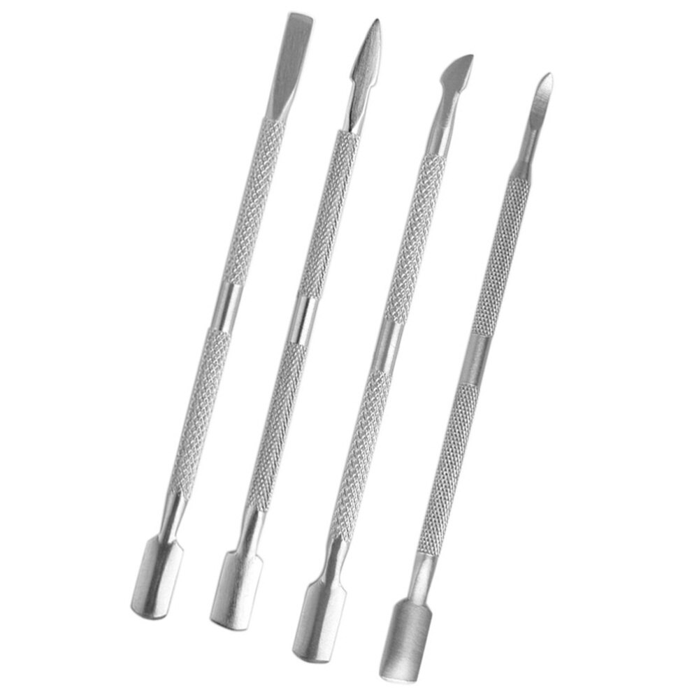 4Pcs Cuticle Remover Dubbele-End Rvs Prodessional ... – Grandado