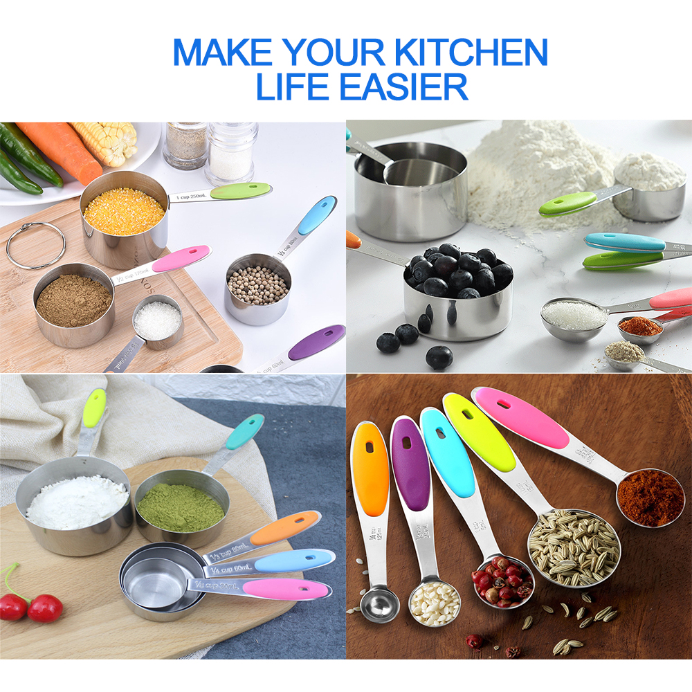 10pcs Measuring Tool Set Measuring Cups and Spoons... – Vicedeal