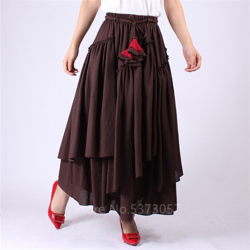 Summer Irregular Spanish Flamenco Big Wing Skirt W... – Grandado