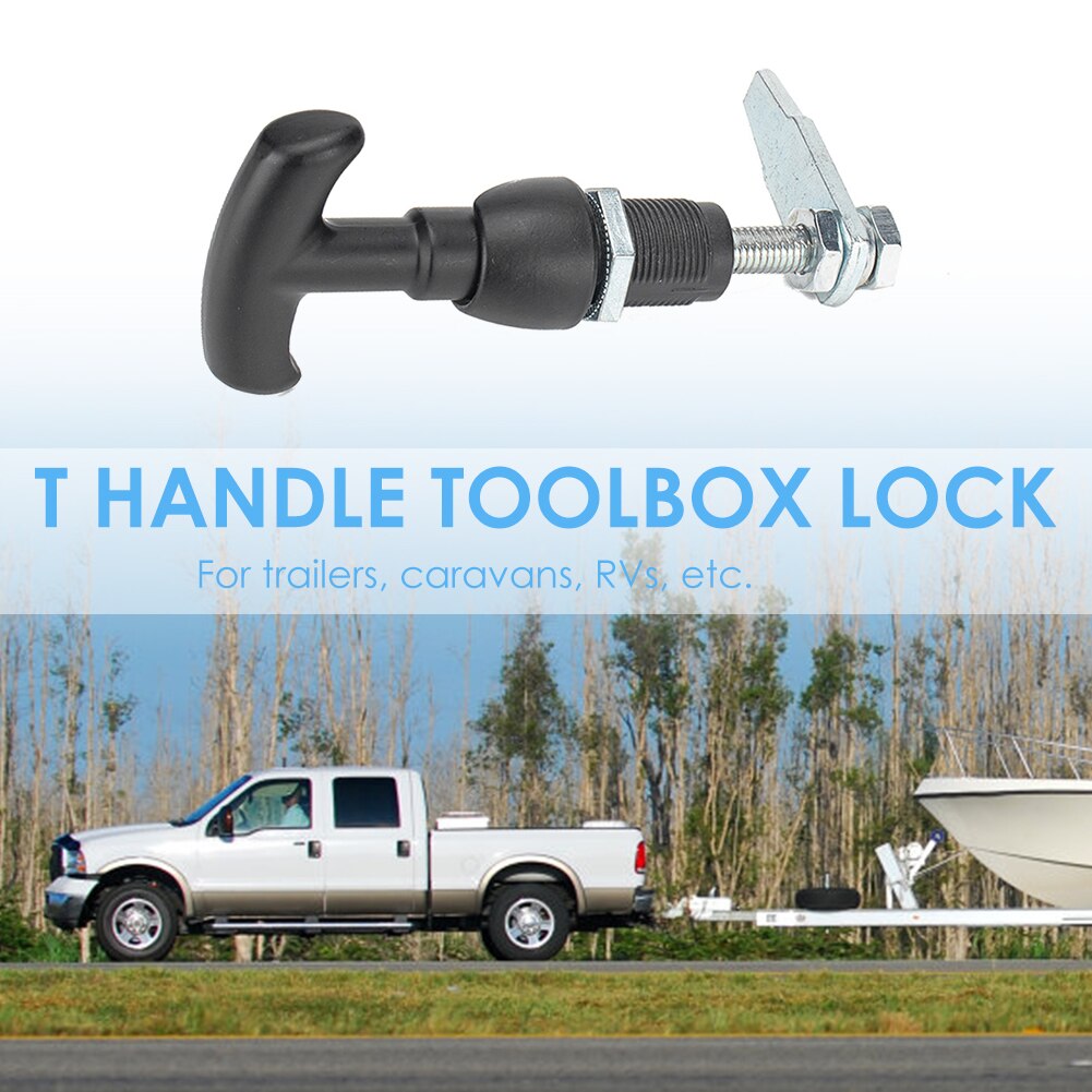 Zinc Plated Box Lock Galvanized Trailer T Handle T... – Grandado