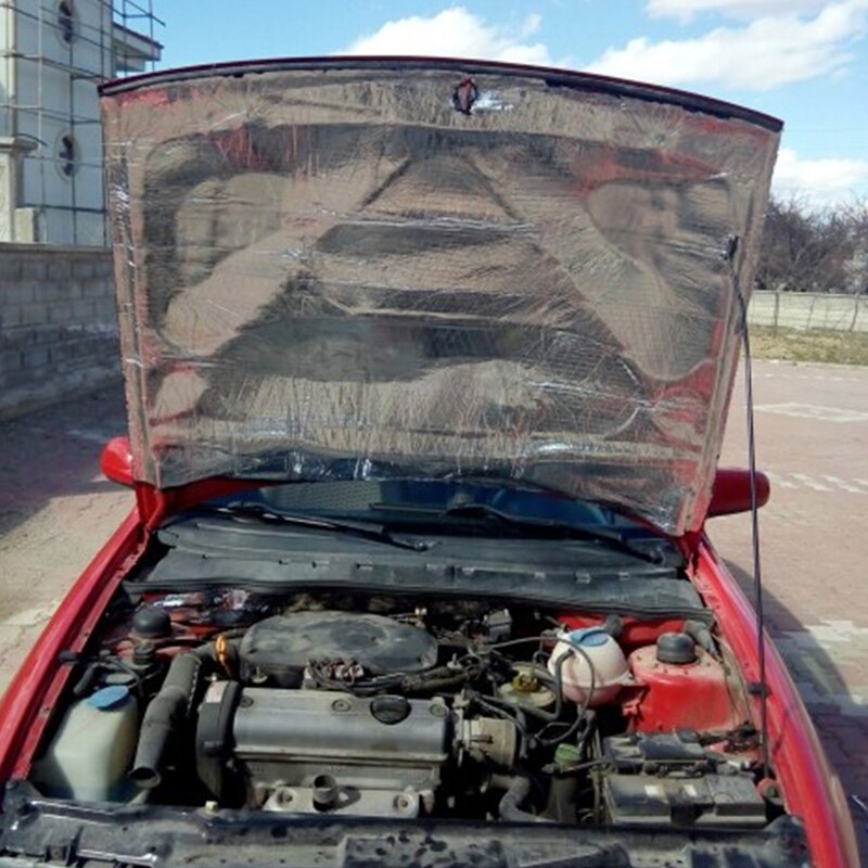 140x100cm Car Hood Engine Firewall Heat Mat Deaden... – Grandado