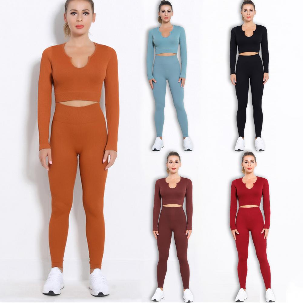 Yoga Sports Suit Sweat Absorption Yoga Leggings Su... – Grandado