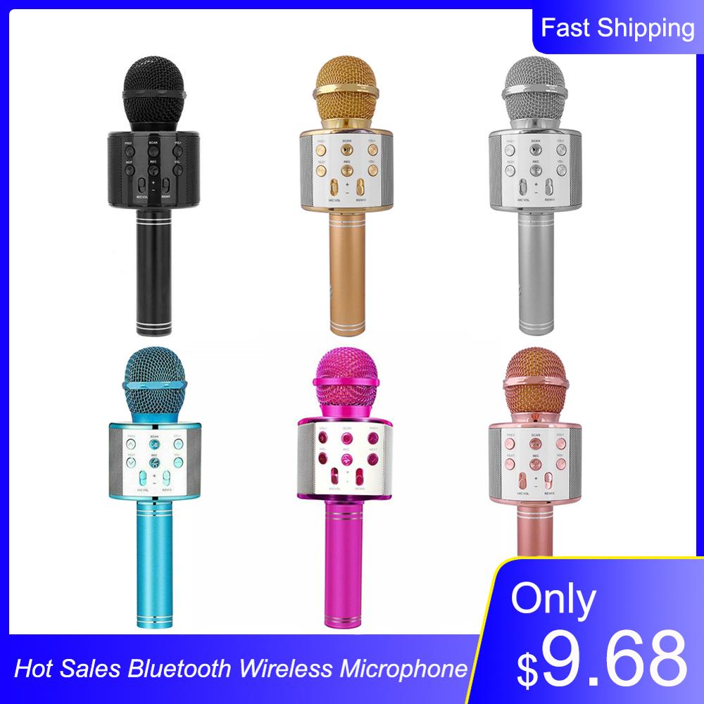WS-858 Bluetooth Wireless Microphone USB Handheld ... – Vicedeal